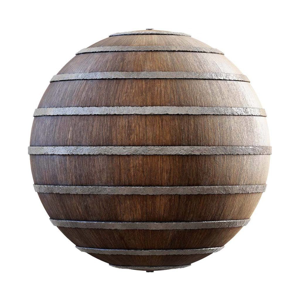 Wooden Reinforced Gate PBR Texture