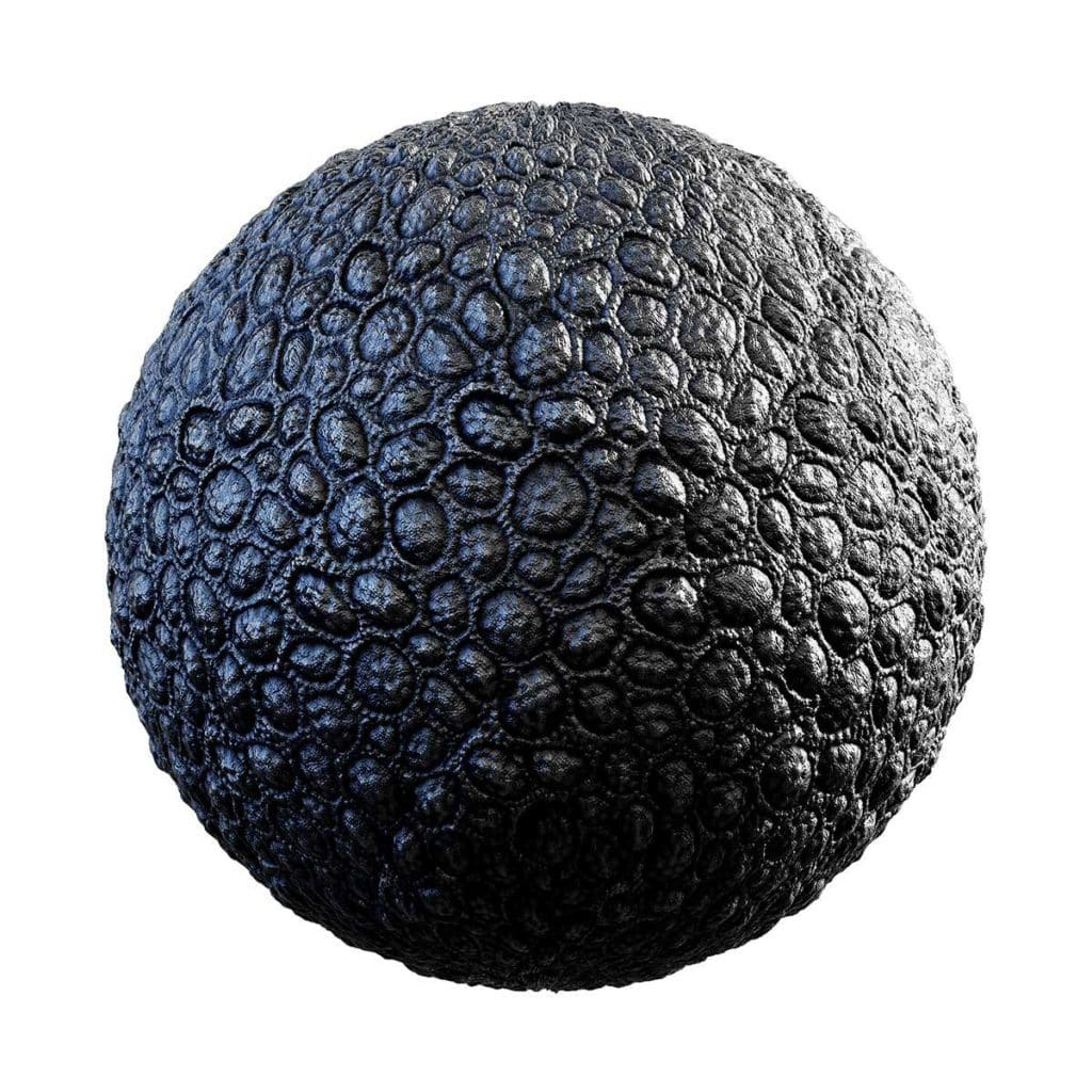 Black Creature Skin PBR Texture