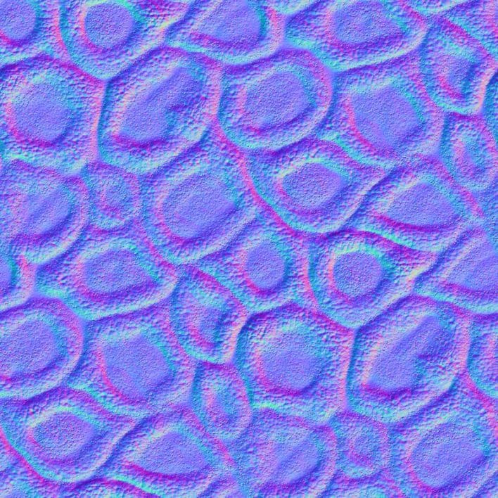 Blue Creature Skin PBR Texture