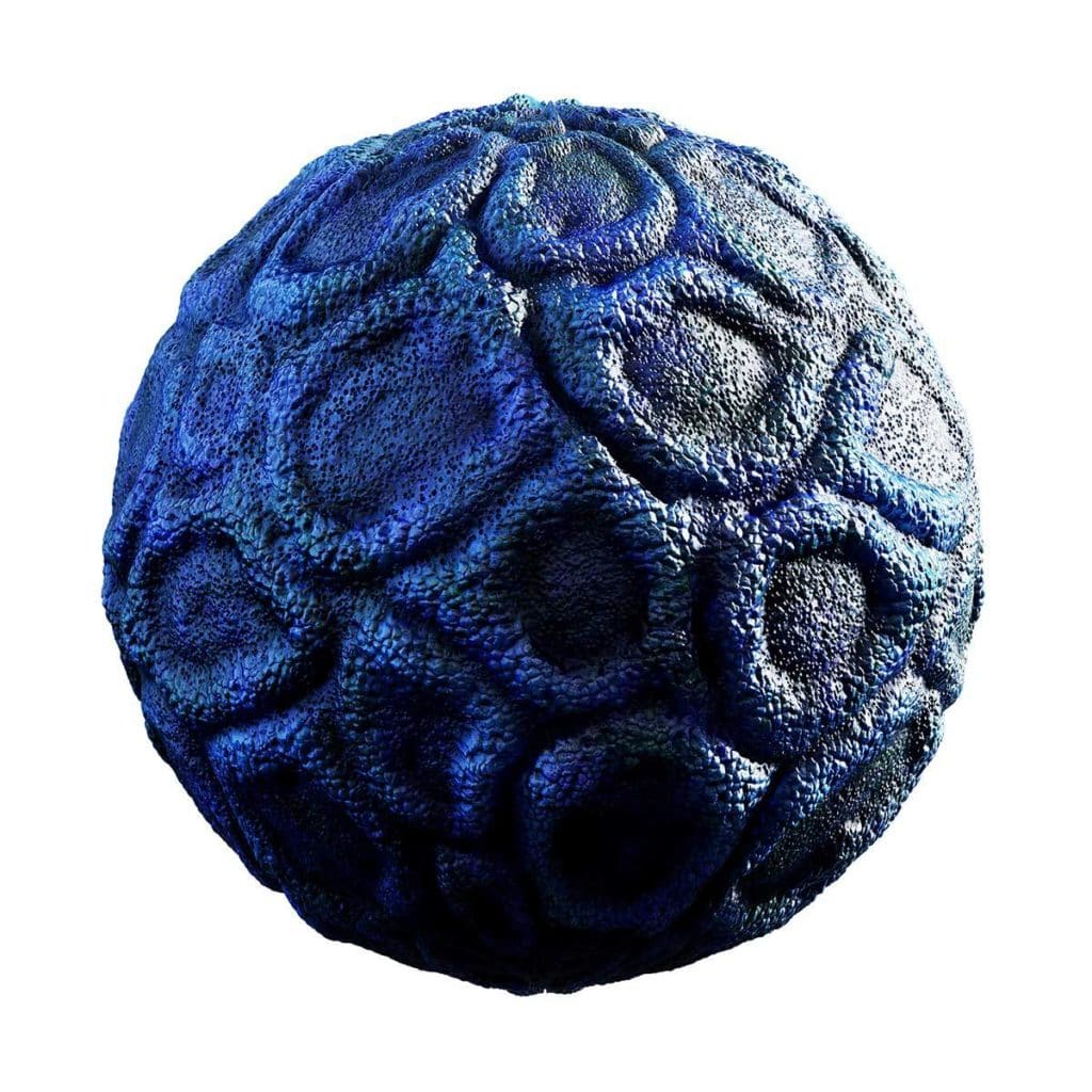 Blue Creature Skin PBR Texture