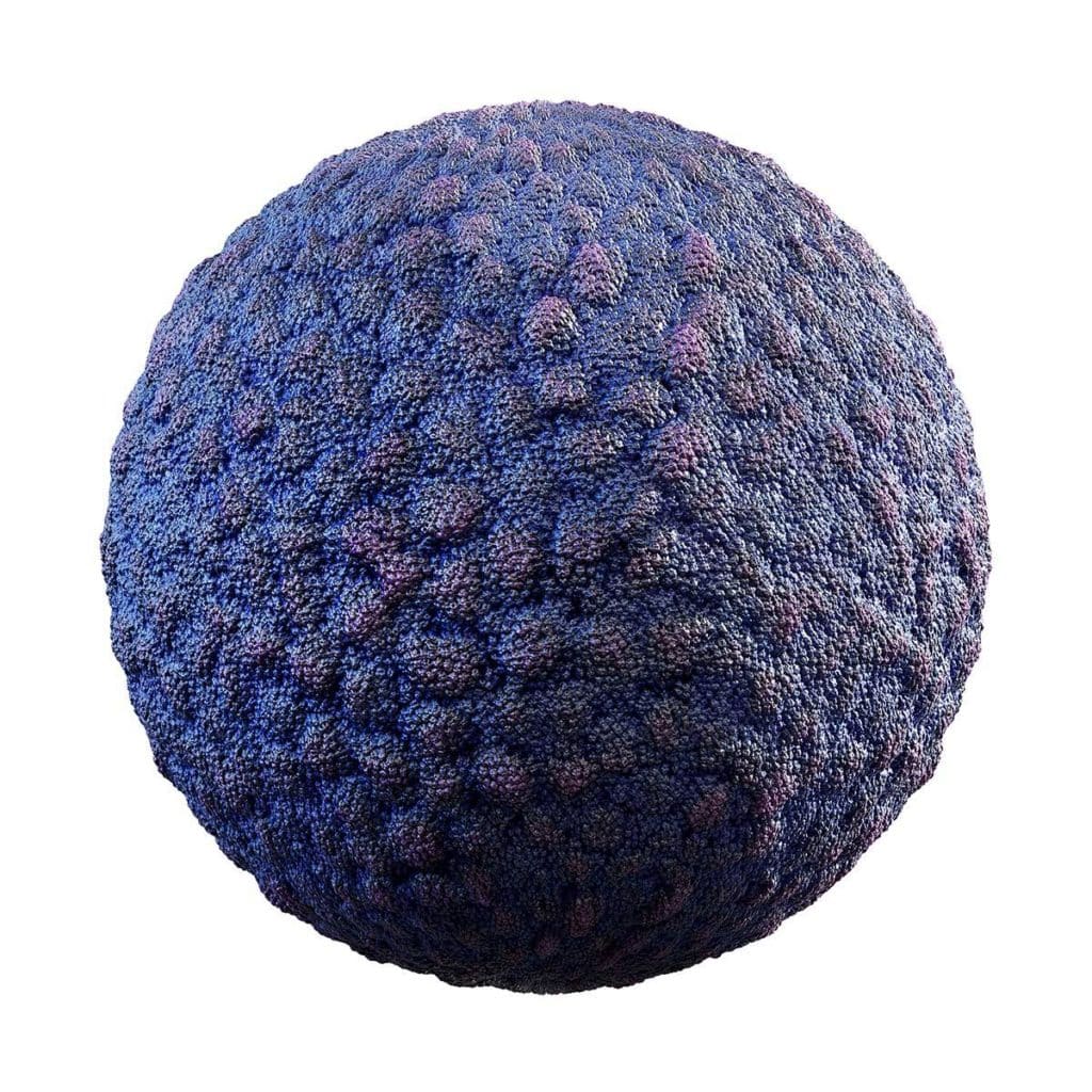 Blue Creature Skin PBR Texture