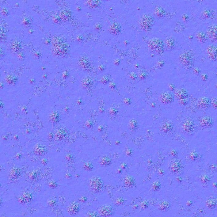 Bullet Damaged Painted Concrete PBR Texture