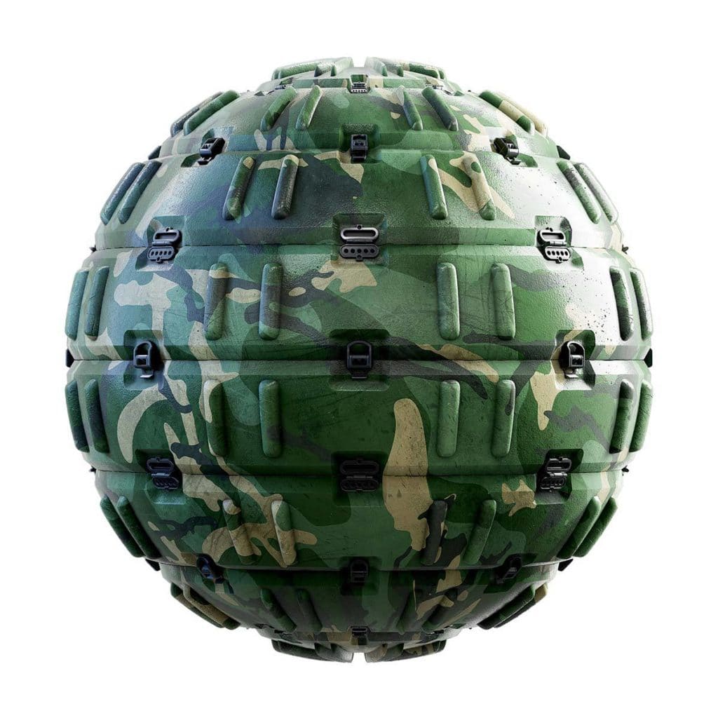 Camo Military Container PBR Texture