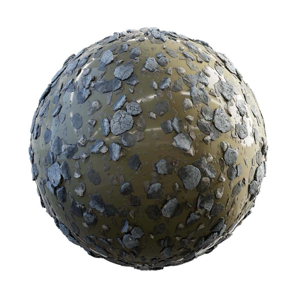 Concrete and Water Rubble PBR Texture