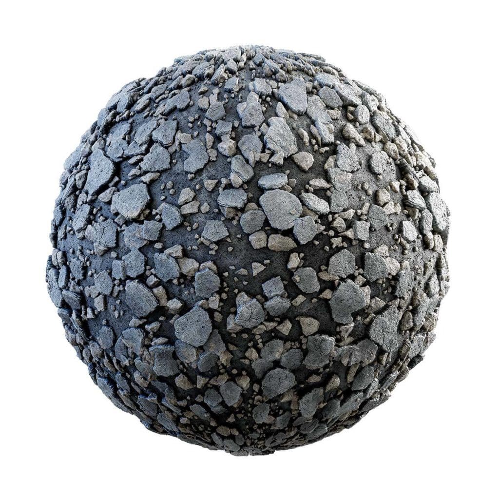 Concrete Rubble PBR Texture