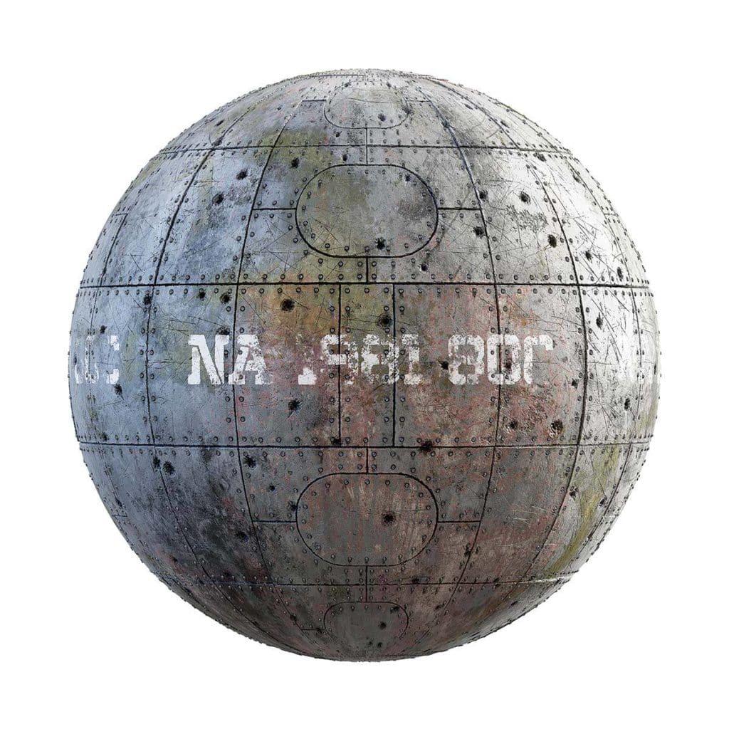 Damaged Aircraft Armor PBR Texture