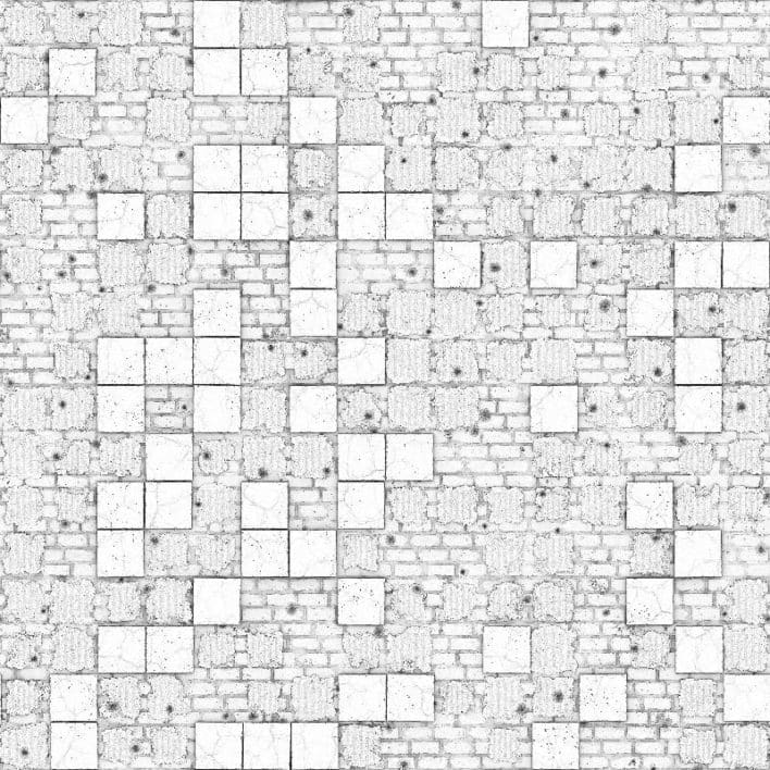 Damaged Ceramic Tiles PBR Texture