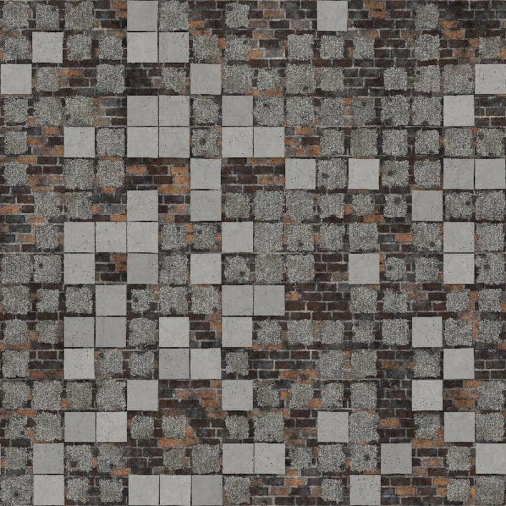 Damaged Ceramic Tiles PBR Texture