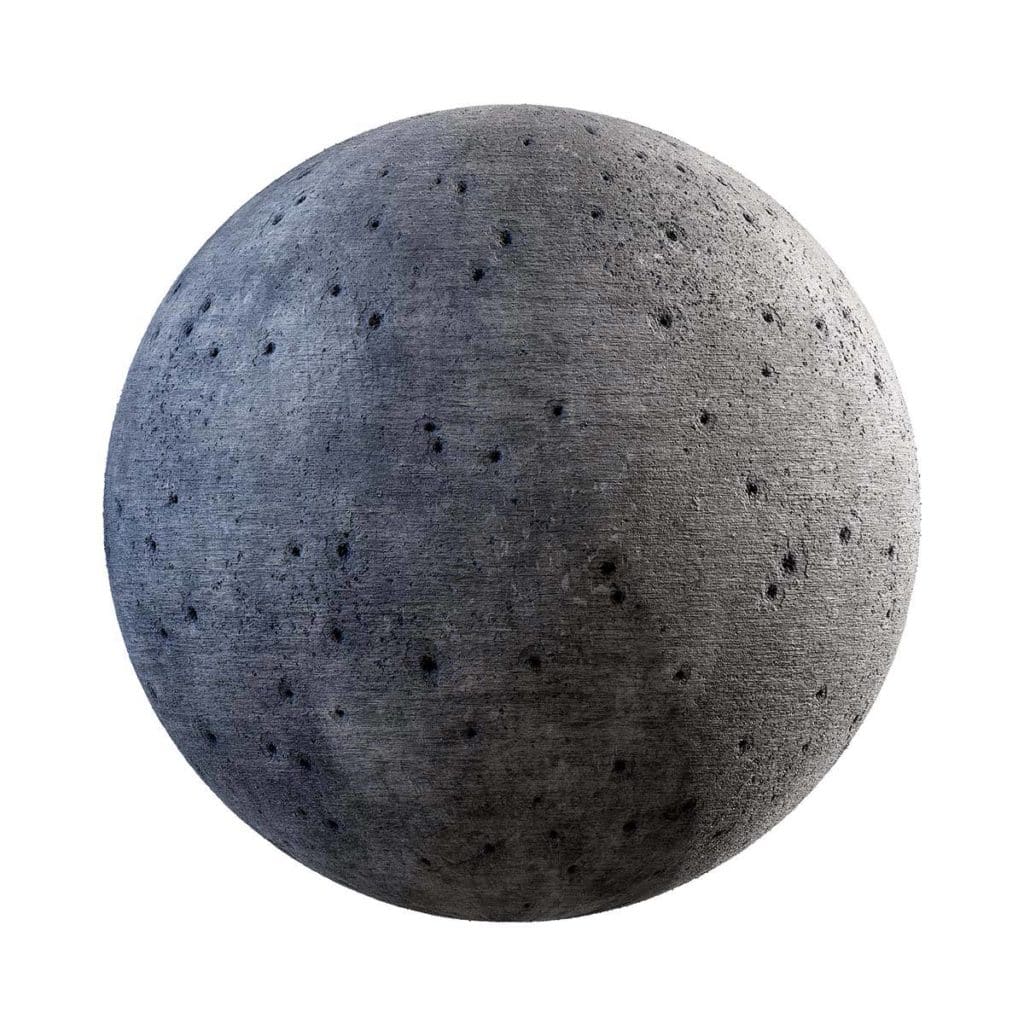 Damaged Dark Concrete PBR Texture