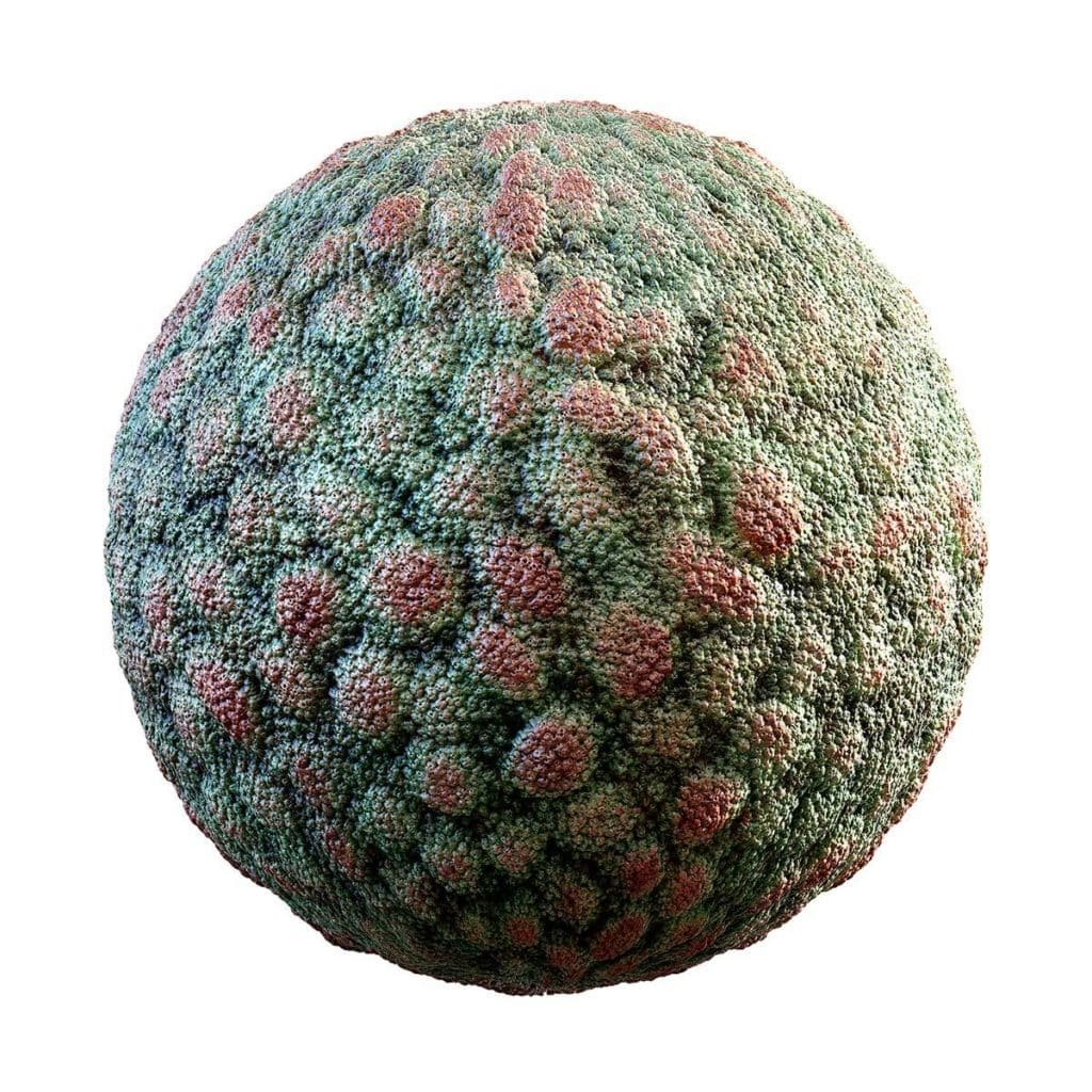 Green Alien Skin PBR Texture