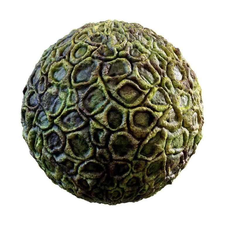 Green Creature Skin PBR Texture