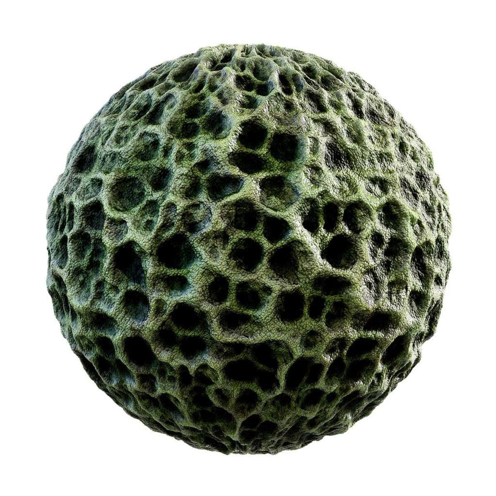 Green Creature Skin PBR Texture