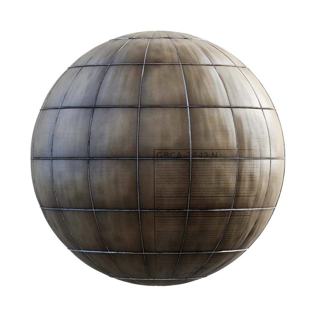 Metal Frame Supply Container PBR Texture