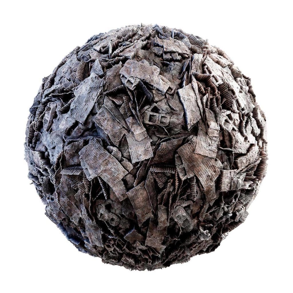 Metal Plates Rubble PBR Texture