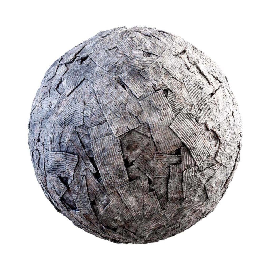 Metal Plates Rubble PBR Texture