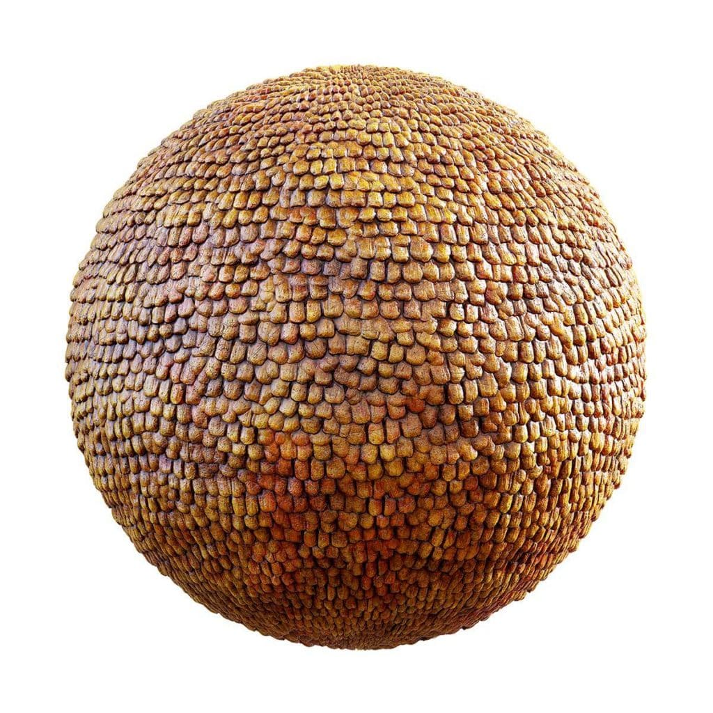 Orange Scales PBR Texture