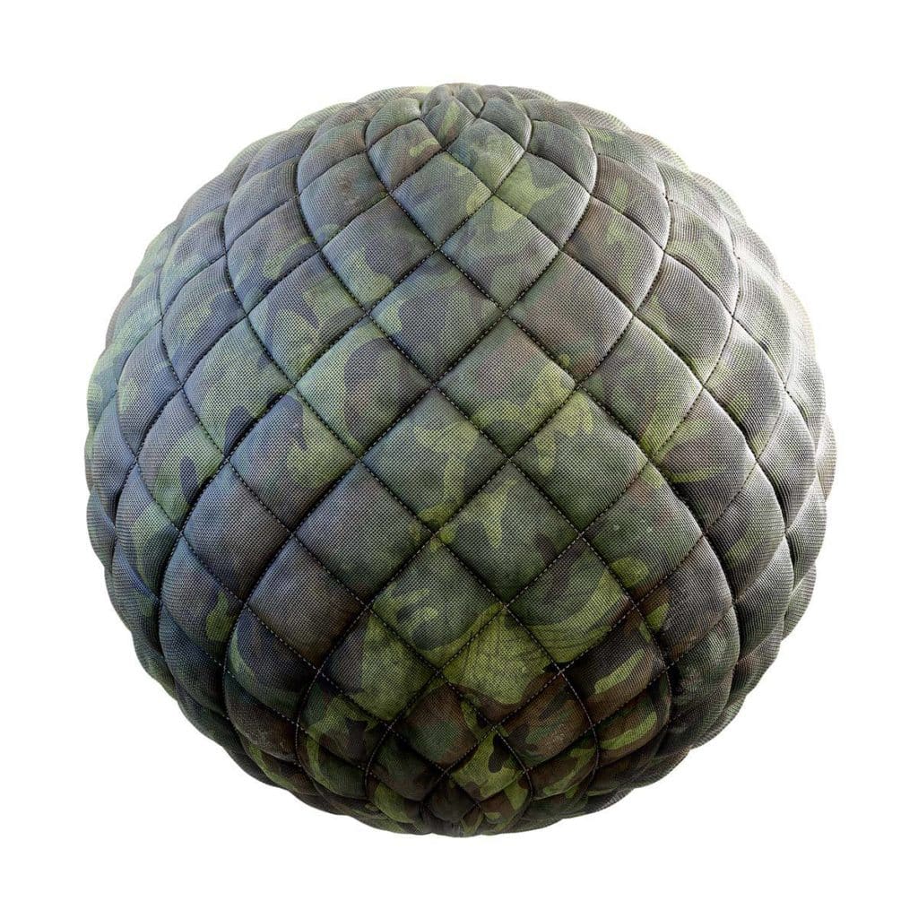 Padded Camo Fabric PBR Texture