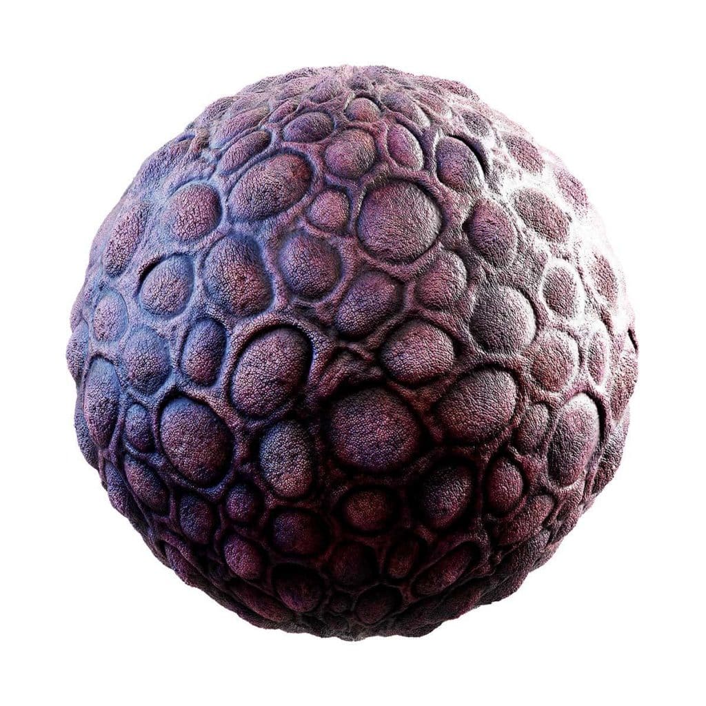 Purple Creature Skin PBR Texture