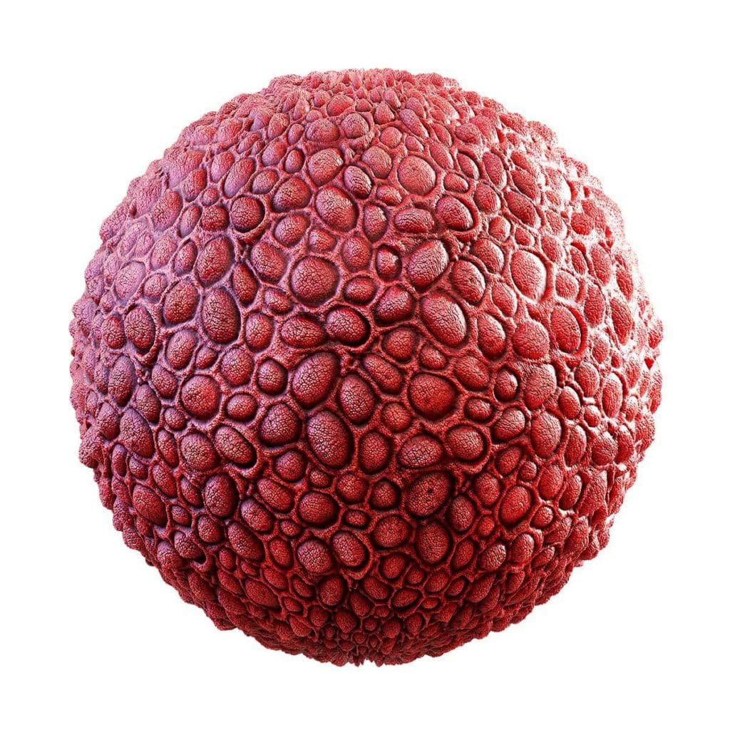 Red Creature Skin PBR Texture