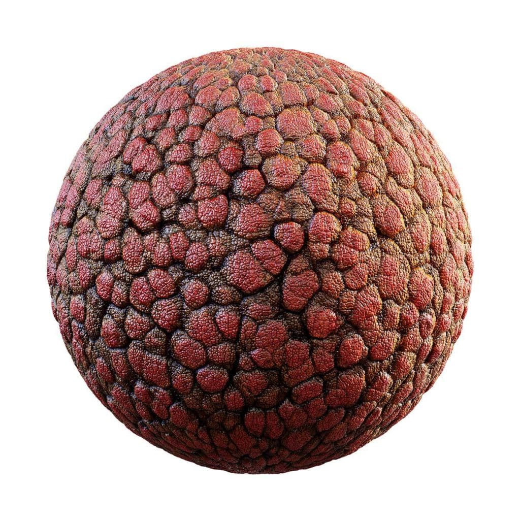 Red Creature Skin PBR Texture