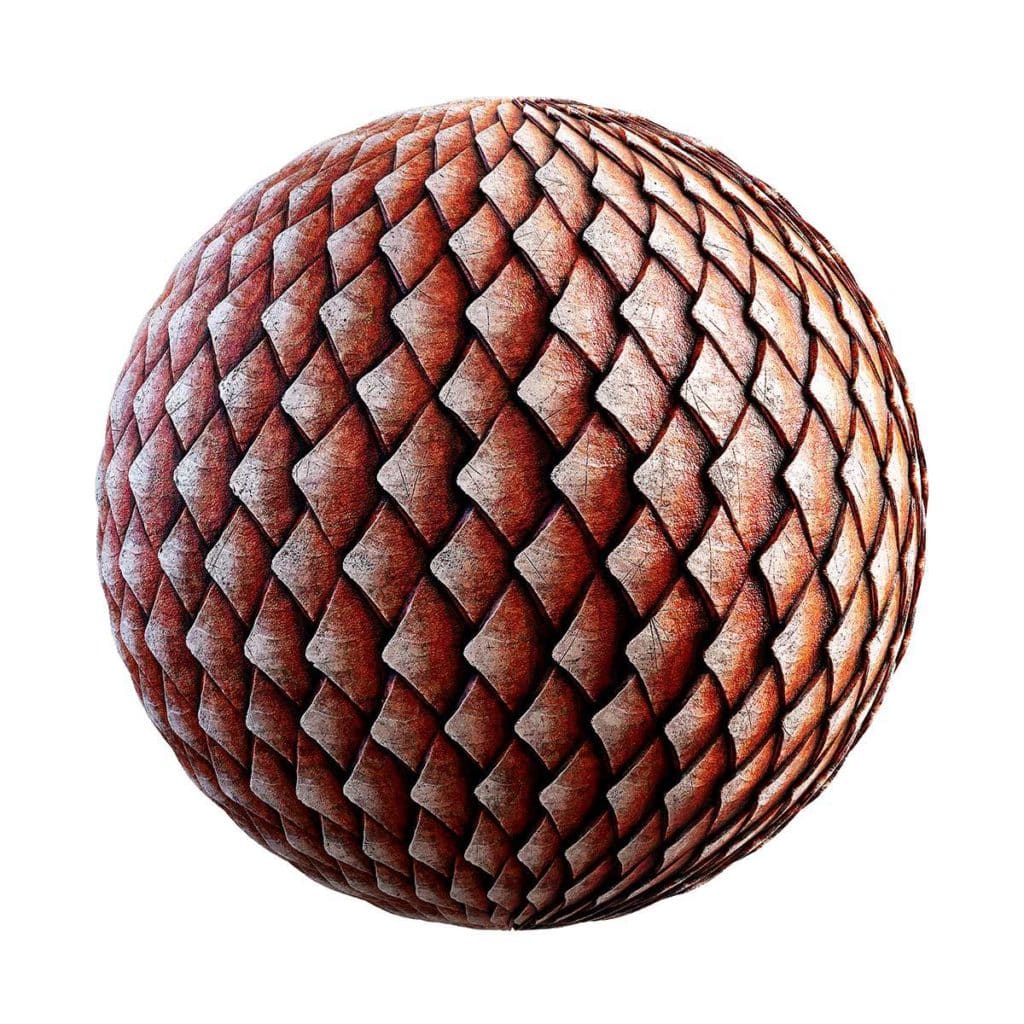 Red Dragon Scales PBR Texture