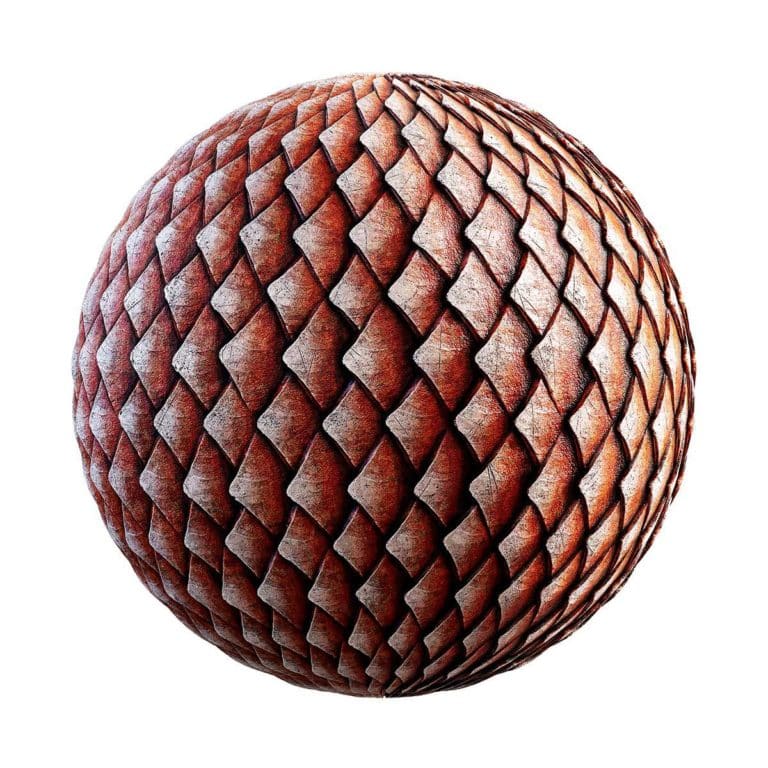 Red Dragon Scales PBR Texture