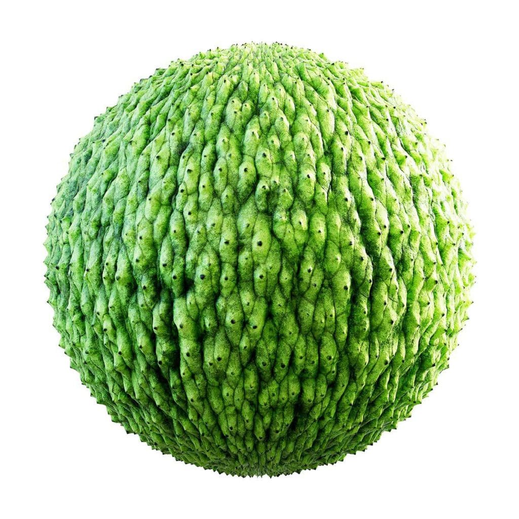 Spiky Green Creature Skin PBR Texture