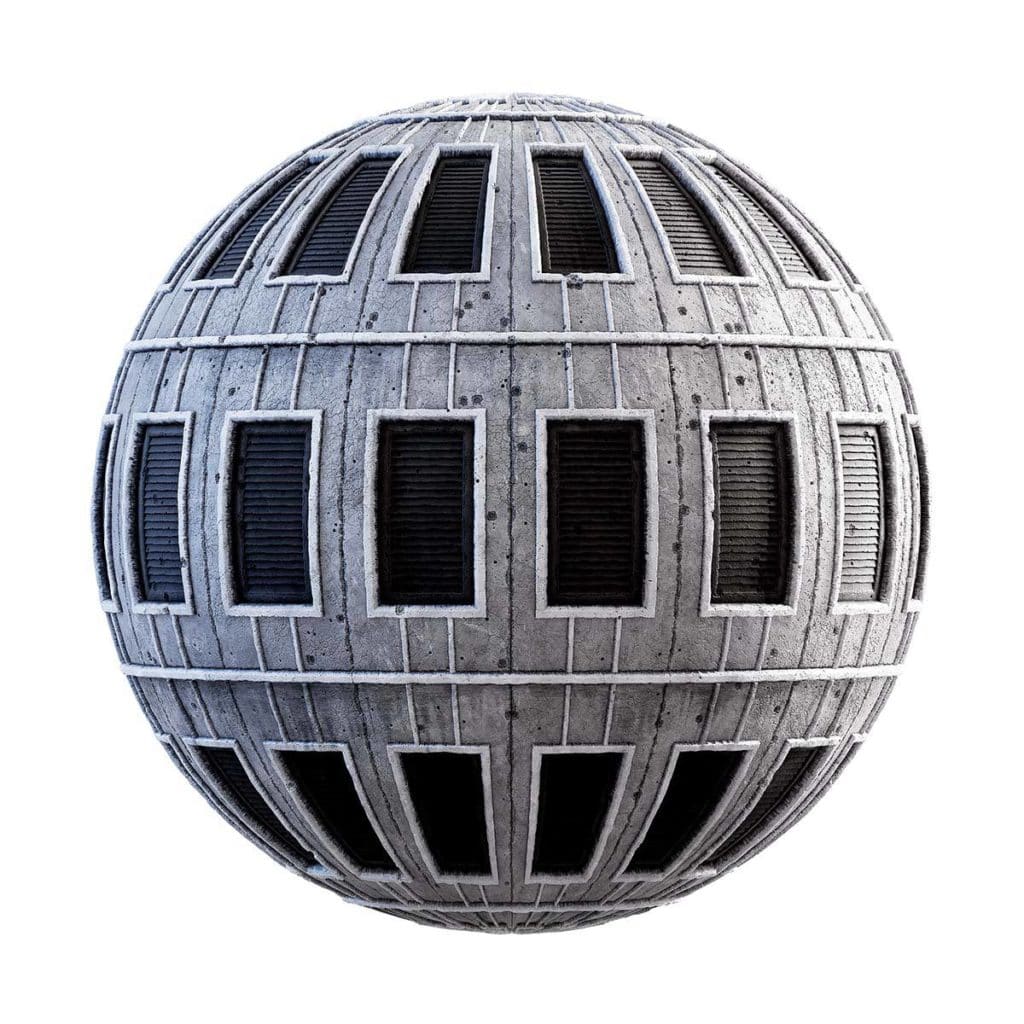 Wall with Window Shutters PBR Texture