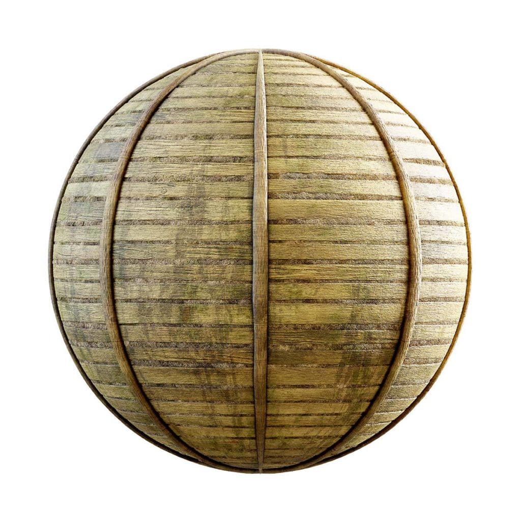 Wooden Bunker Walls PBR Texture
