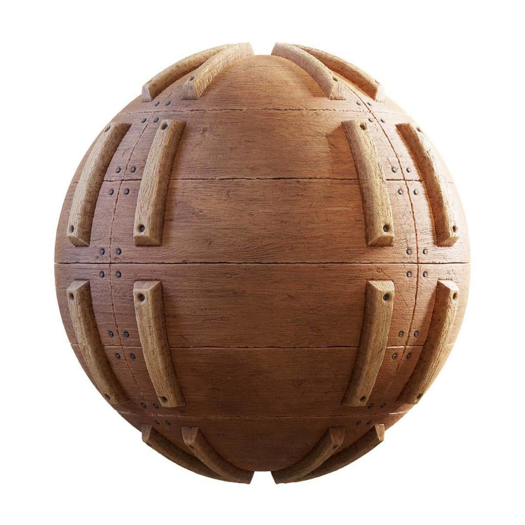 Wooden Container Box PBR Texture