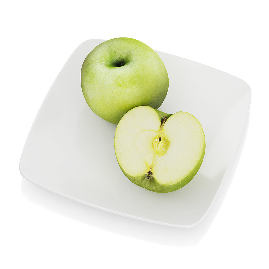 Halved apple 3D Model