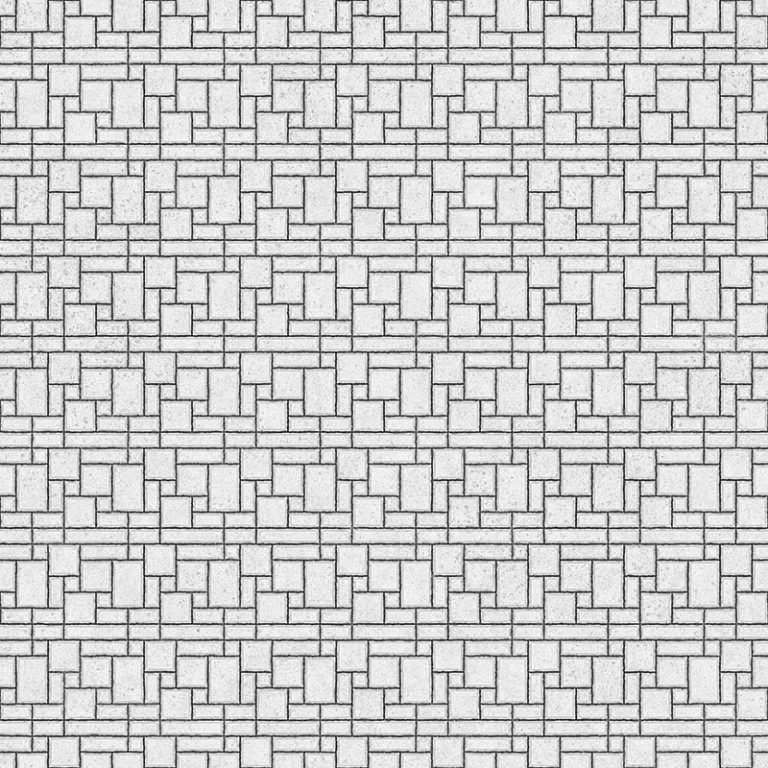 Beige Rectangular Stone Pavement PBR Texture