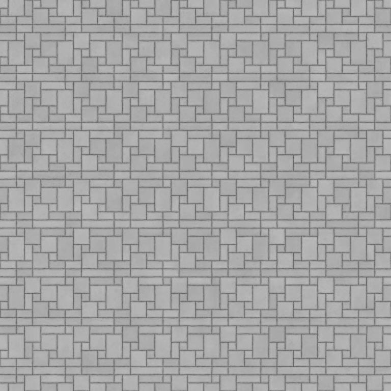 Beige Rectangular Stone Pavement PBR Texture