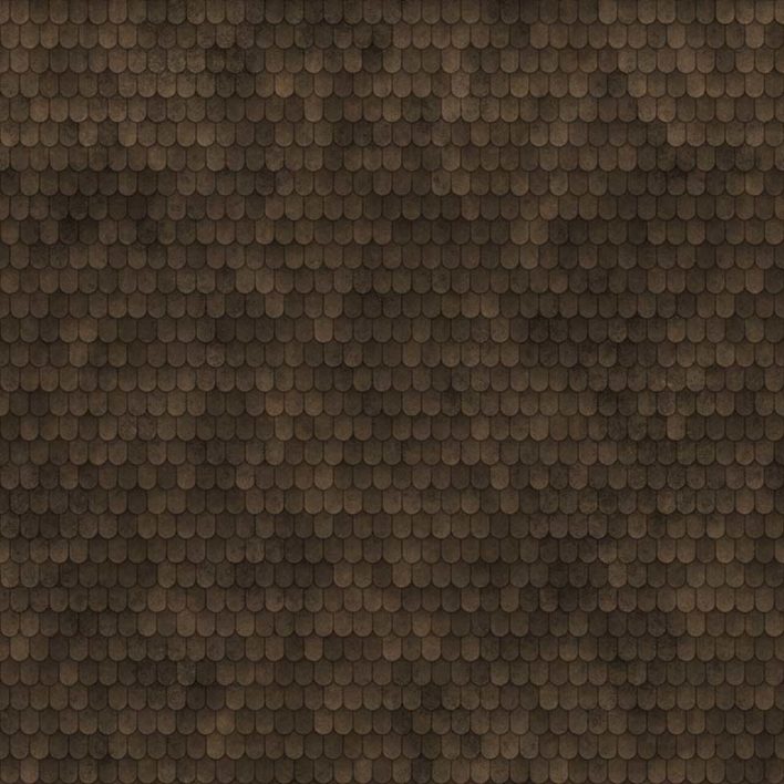 Brown Shingle Roof PBR Texture