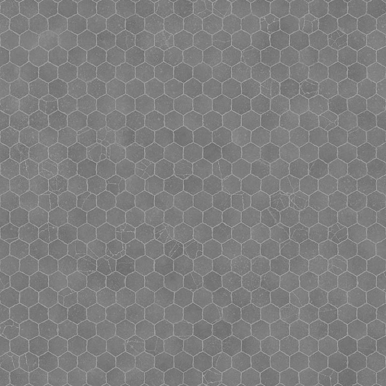 Cracked Grey Hexagon Concrete Pavement PBR Texture