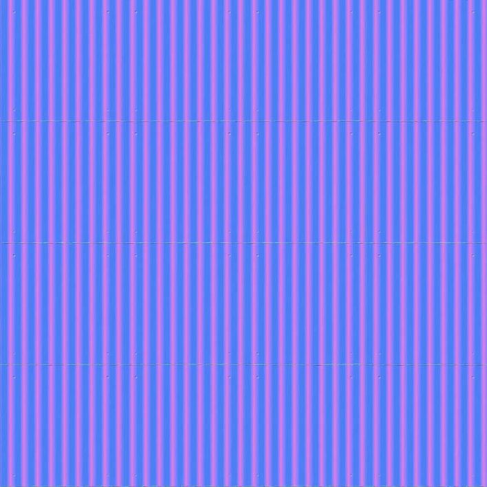 Dark Blue Metal Roof PBR Texture