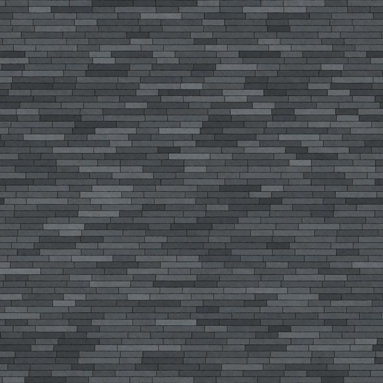Dark Grey Rectangular Stone Pavement PBR Texture