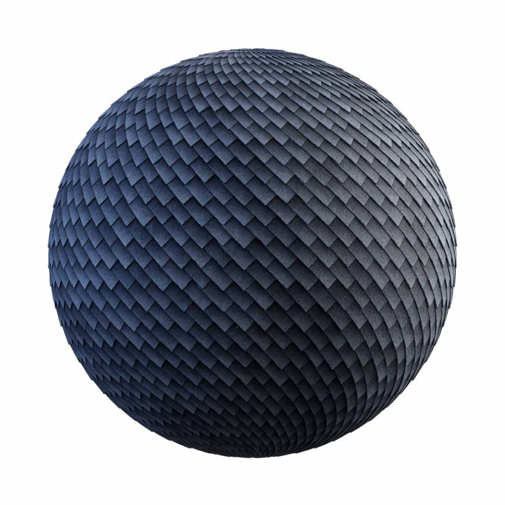 Dark Grey Shingle Roof PBR Texture