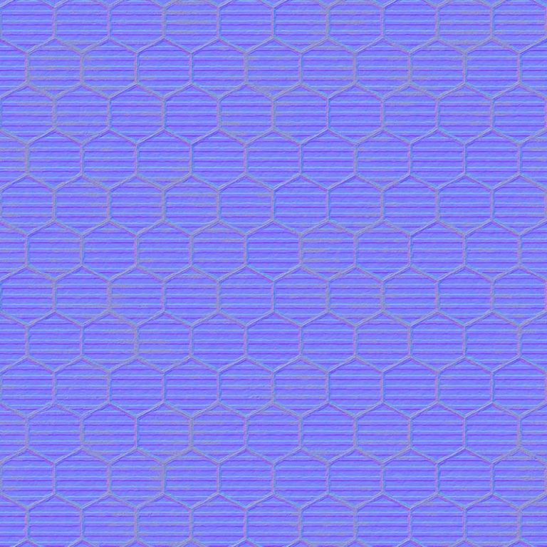 Grey Hexagon Concrete Pavement PBR Texture