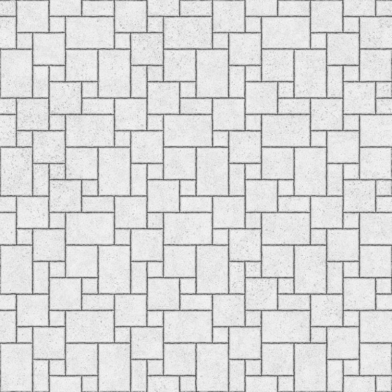 Grey Rectangular Stone Pavement PBR Texture