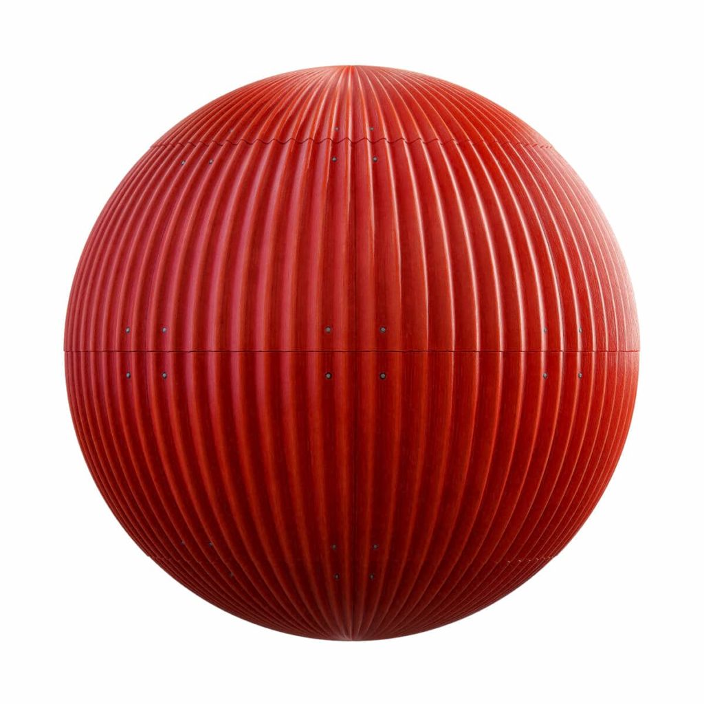Red Metal Roof PBR Texture