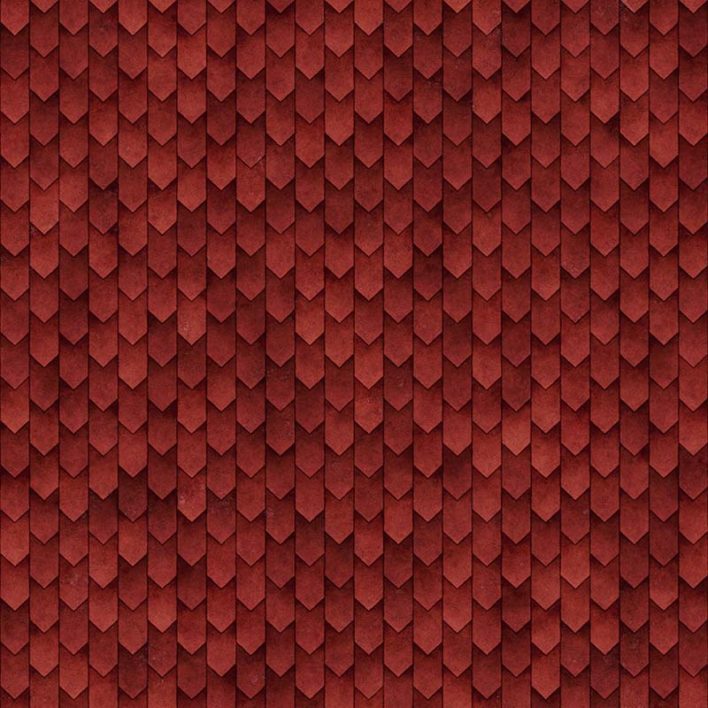 Red Shingle Roof PBR Texture