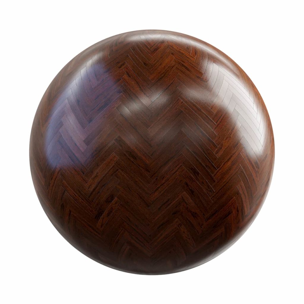 Walnut Herringbone Floor PBR Texture