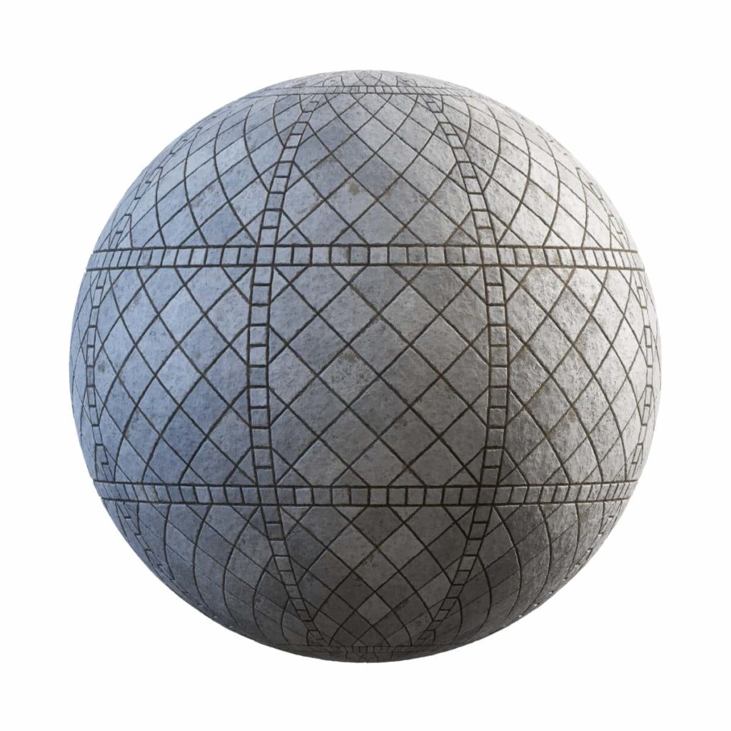 White Stone Pavement PBR Texture