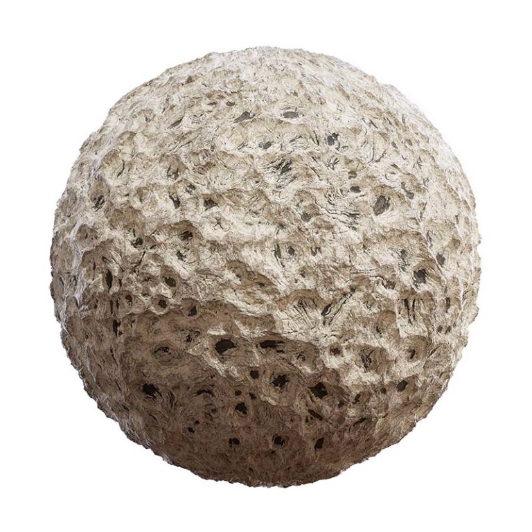 Beige Porous Rock PBR Texture