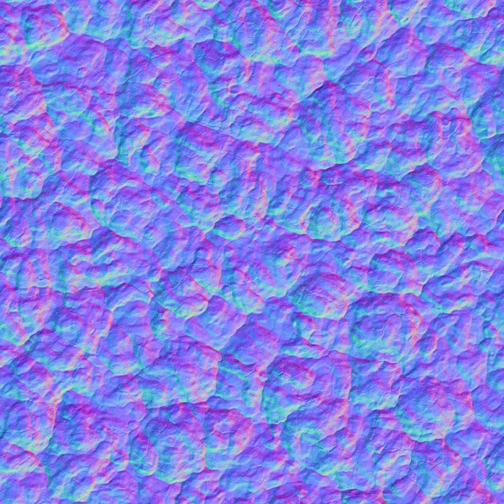 Black Bulbous Rock PBR Texture