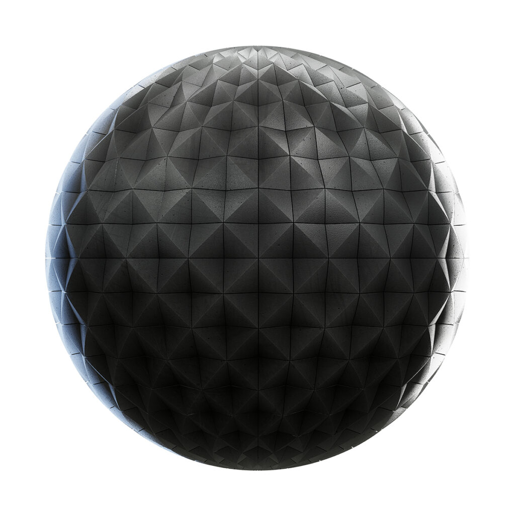 Black Plastic Tiles PBR Texture