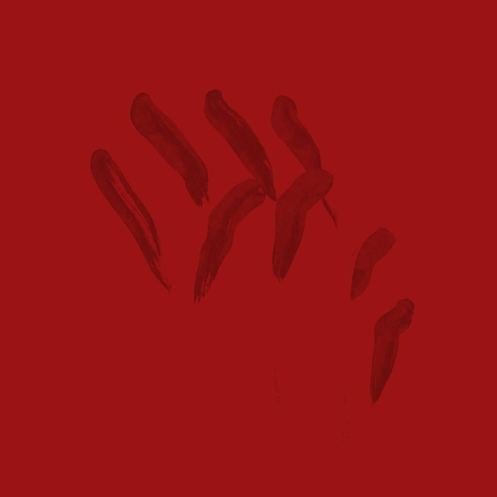 Blood Handprint Decal