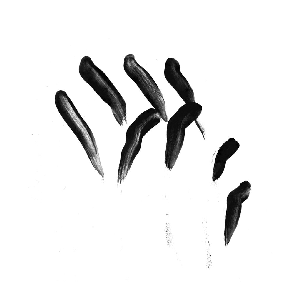 Blood Handprint Decal