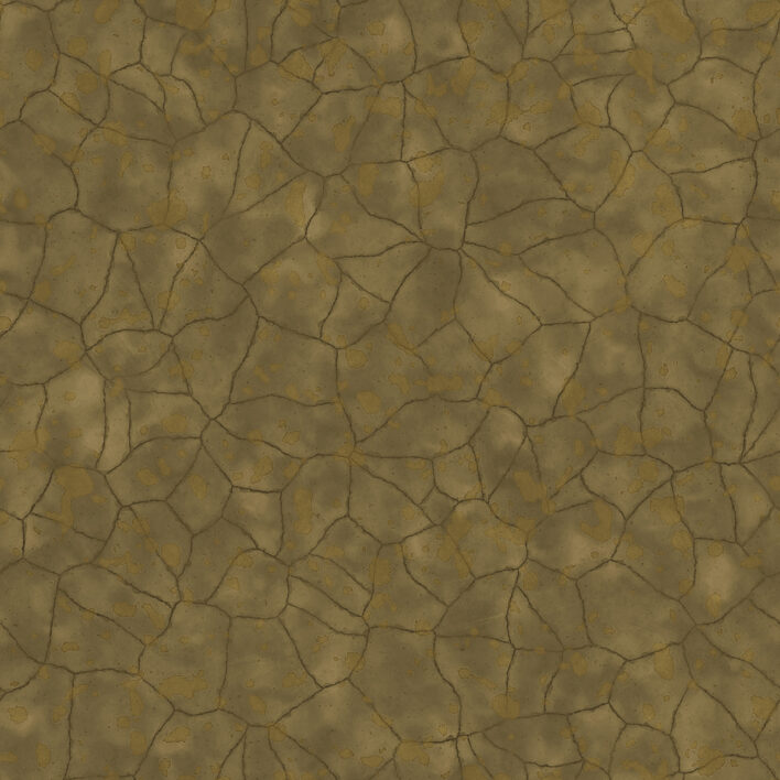 Cracked Yellow Clay Ground PBR Texture